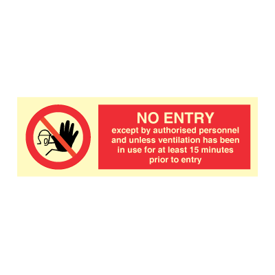 NO ENTRY - except by authorised personnel | D-S Sikkerhedsudstyr | Bil
